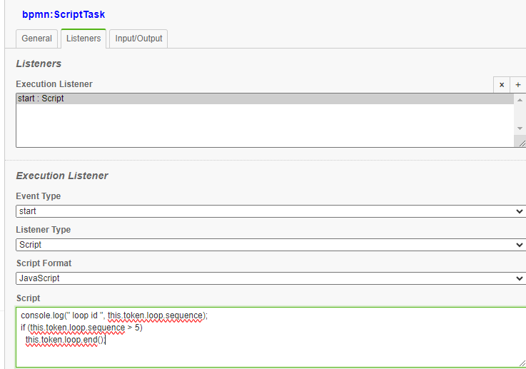Multi-instances (loop) - bpmnServer docs